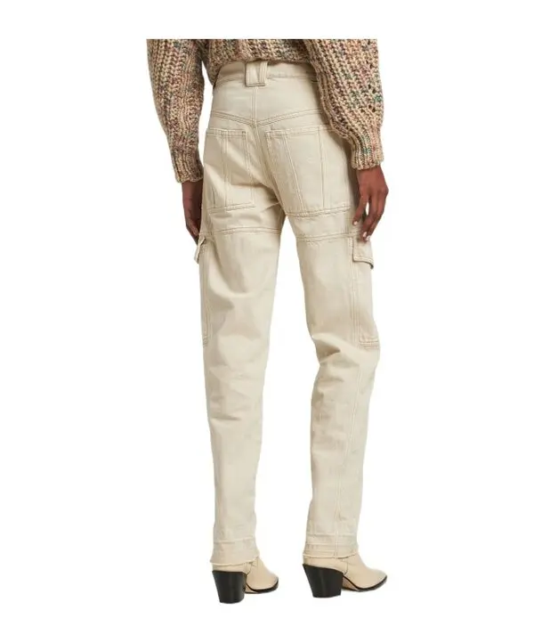 Isabel Marant Étoile Vayoneo Cotton Denim Cargo Jeans