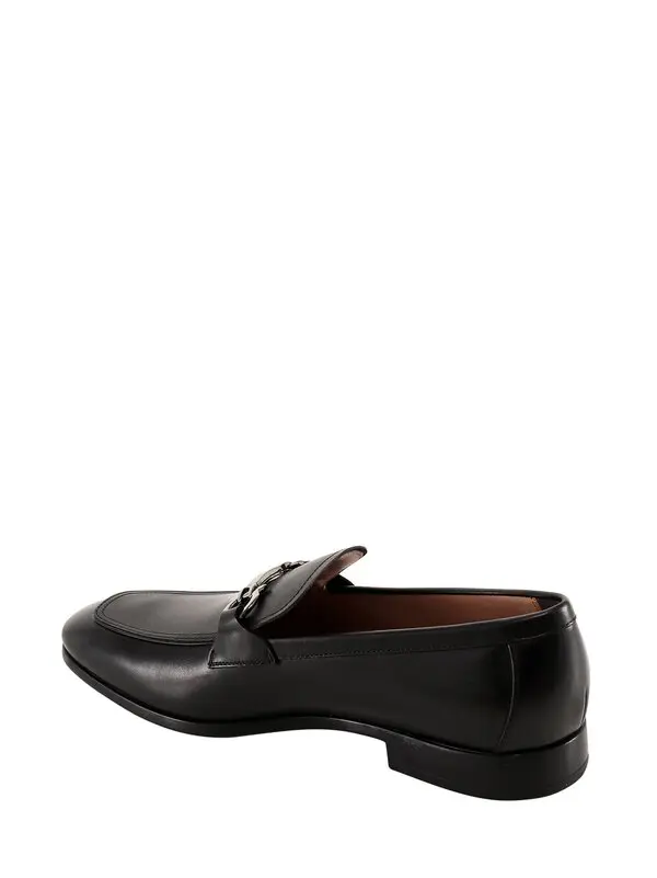 FERRAGAMO Gancini Slip-on Loafers - Black