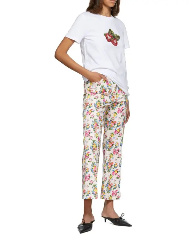 Sportmax Floral Printed Flared Trousers
