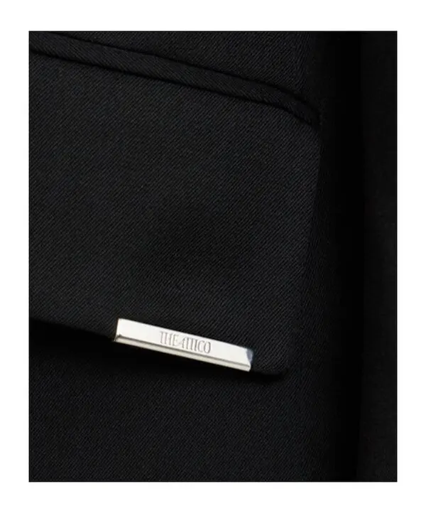 Attico Virgin Wool Gabardine Blazer