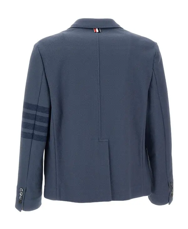 Thom Browne Striped-sleeve Cotton Blazer