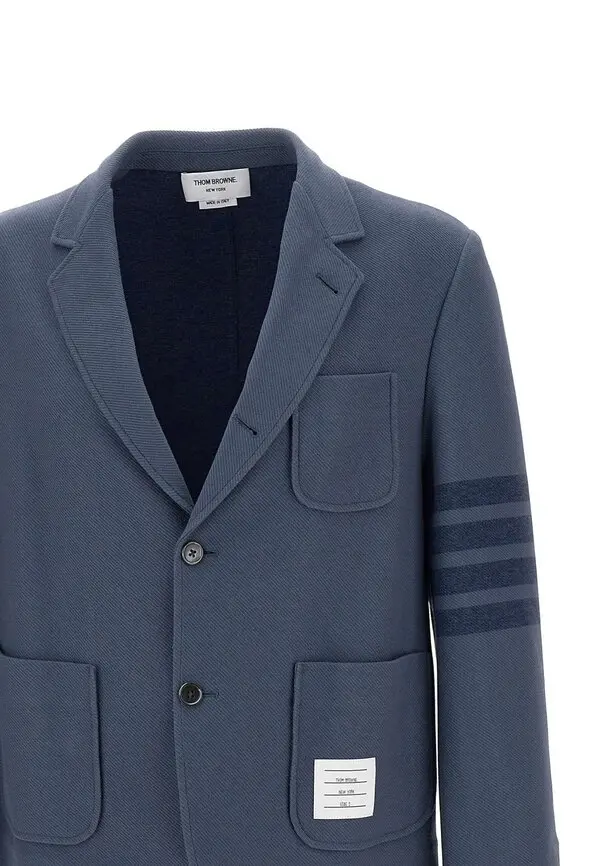 Thom Browne Striped-sleeve Cotton Blazer