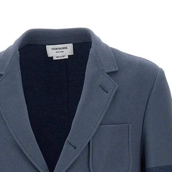 Thom Browne Striped-sleeve Cotton Blazer