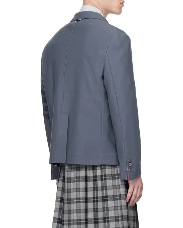 Thom Browne Striped-sleeve Cotton Blazer