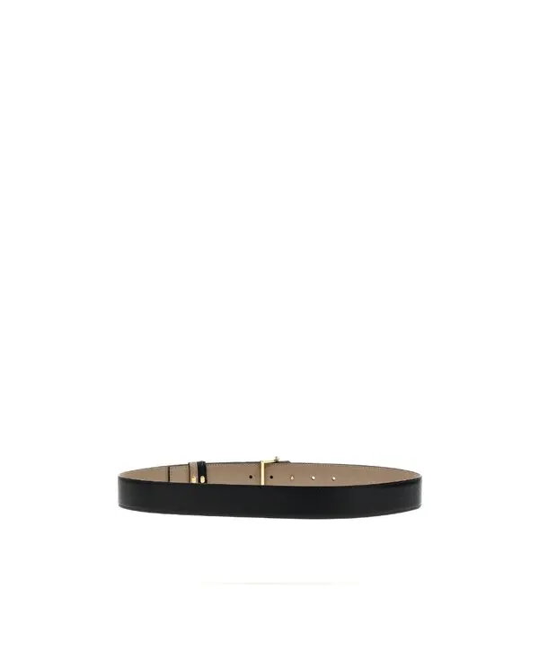 Fendi Ff Plaque Reversible Buckle Belt - Nude