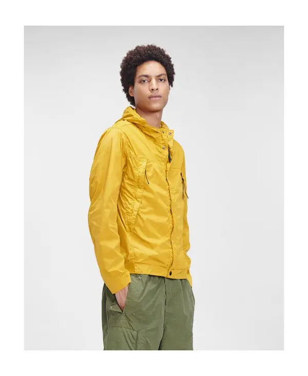C.P. COMPANY Hooded Fitted Jacket - Yellow