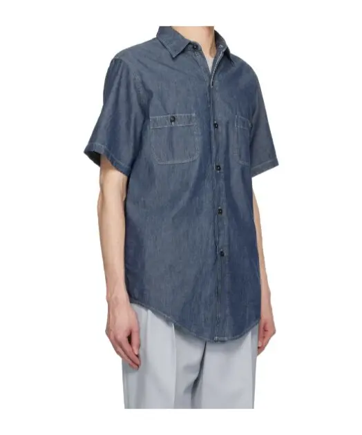 MAISON MARGIELA Denim Short-sleeve Shirt