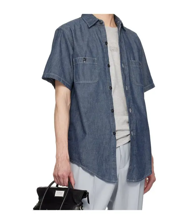 MAISON MARGIELA Denim Short-sleeve Shirt