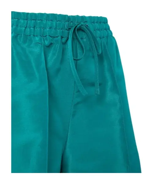 Valentino Garavani Silk Faille Elastic Mini Shorts