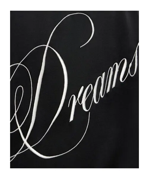 ANN DEMEULEMEESTER Slim Fit Raglan Bomber Jacket With Embroidered Back Panel