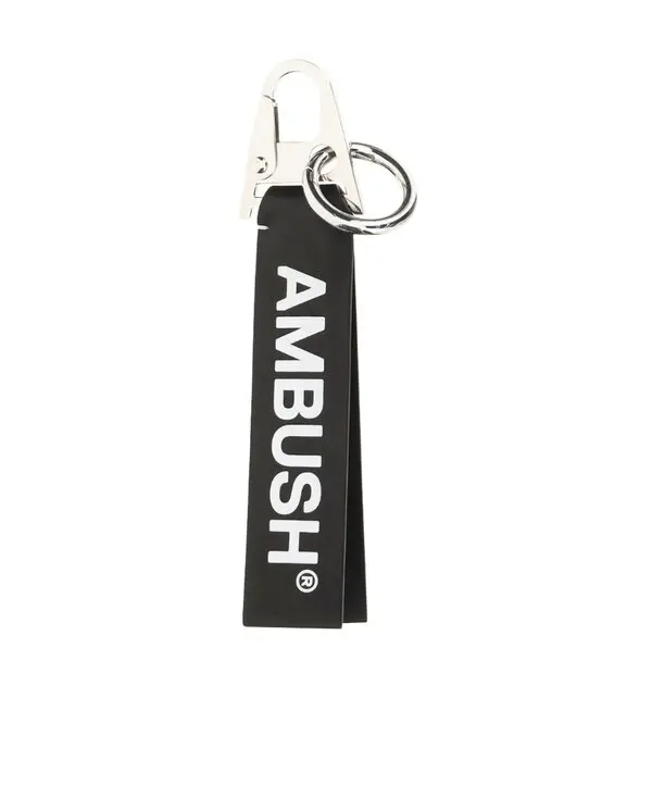 AMBUSH Logo Lettering Leather Keyholder - Black