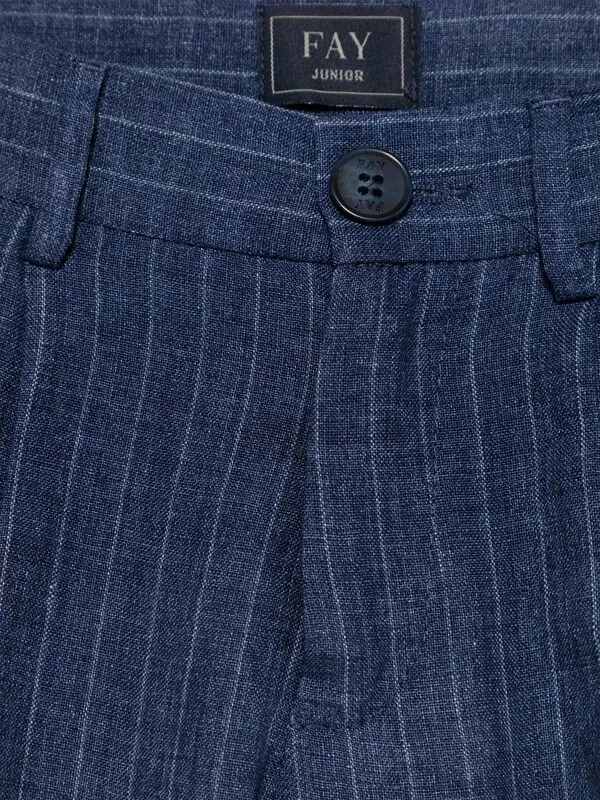 FAY Pinstriped Tailored Trousers