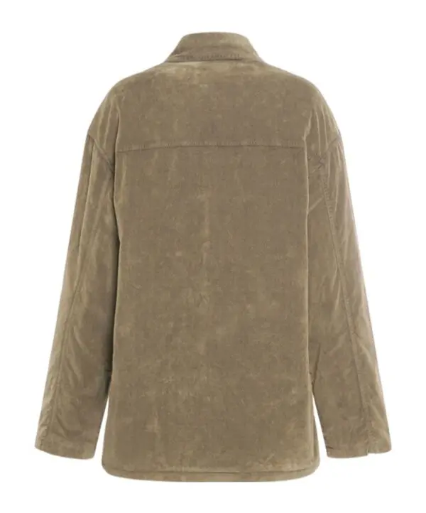 Blumarine Oversized Velvet Jacket With Pockets