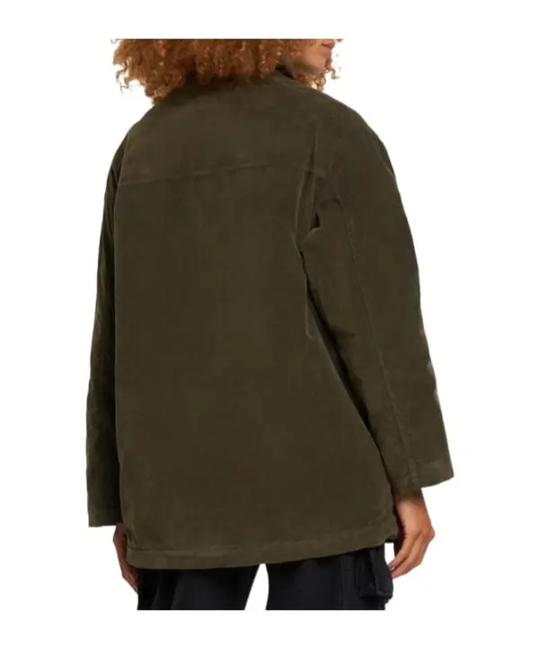Blumarine Oversized Velvet Jacket With Pockets