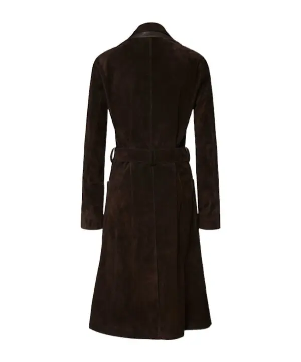 TOM FORD Double Breasted Suede Coat