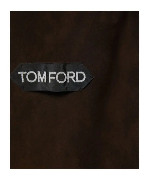 TOM FORD Double Breasted Suede Coat