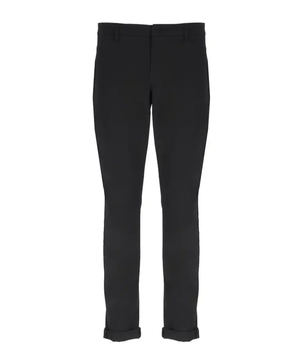 DONDUP Belt-loop Casual Trousers - Black