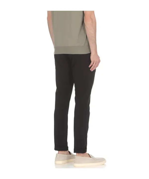 DONDUP Belt-loop Casual Trousers - Black