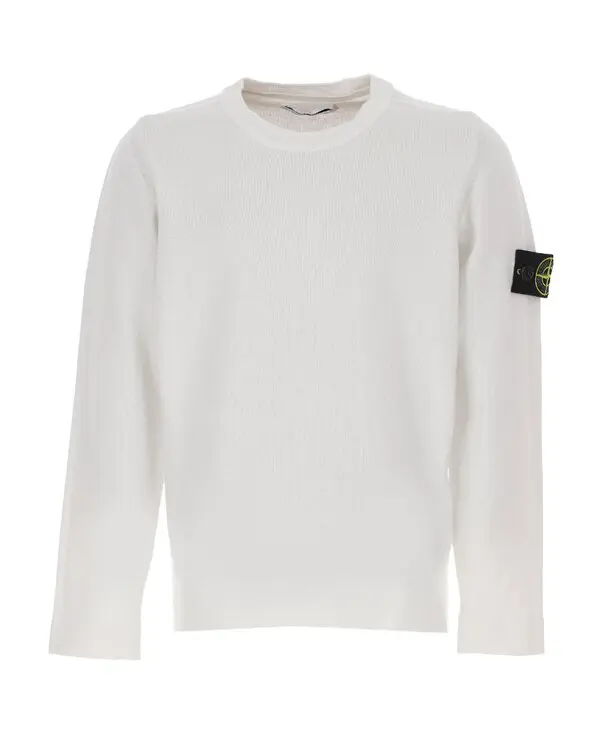 Stone Island Logo Decal Crewneck Pullover