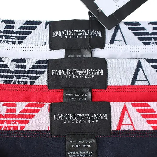 Emporio Armani Logo-waistband Boxer Pants