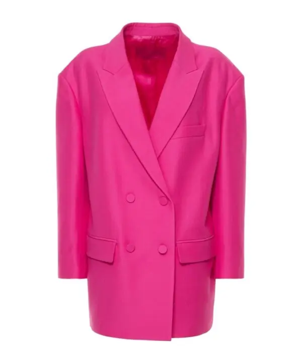 Valentino Garavani Oversize Wool Silk Crepe Blazer