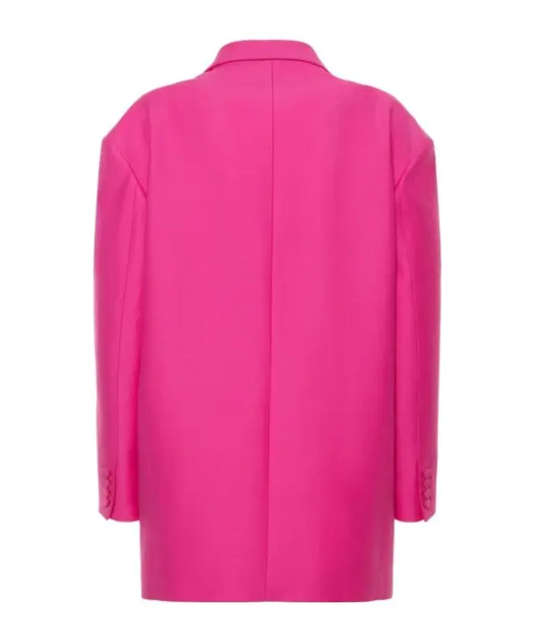Valentino Garavani Oversize Wool Silk Crepe Blazer