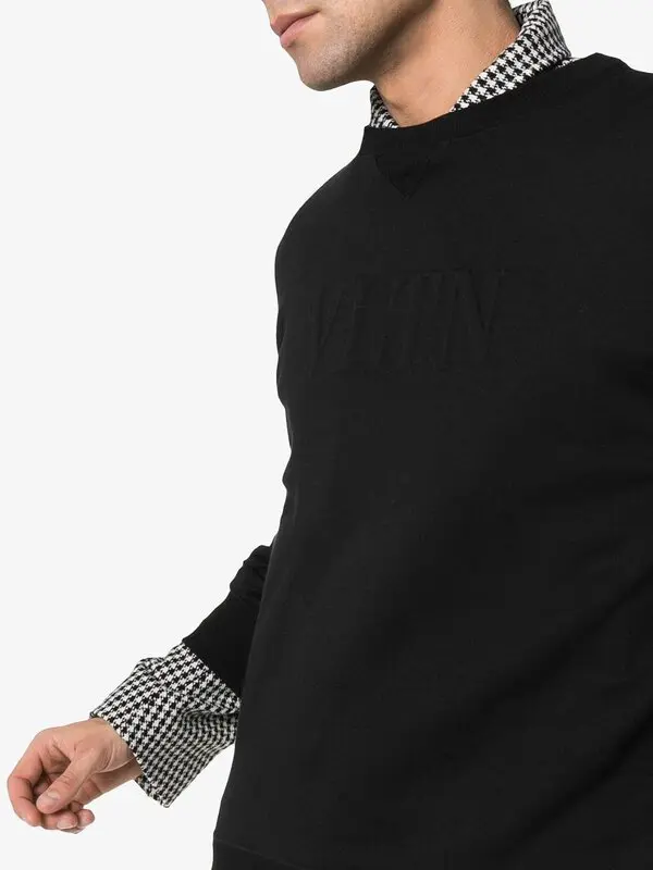 Valentino Garavani Logo Embossed Cotton Sweatshirt