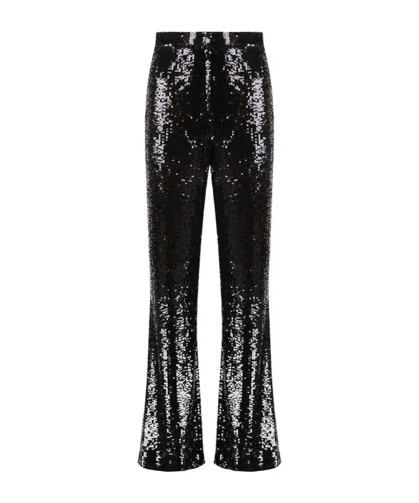 NILI LOTAN Sequined Flared Trousers