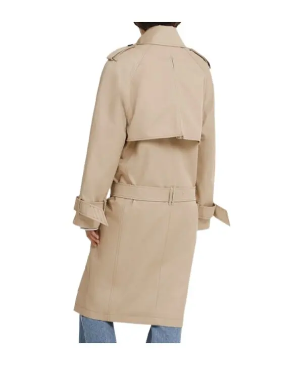 Attico Cotton Gabardine Belted Trench Coat