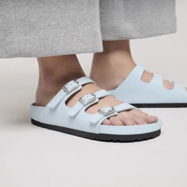 BIRKENSTOCK Florida Fresh Slides - Light Blue