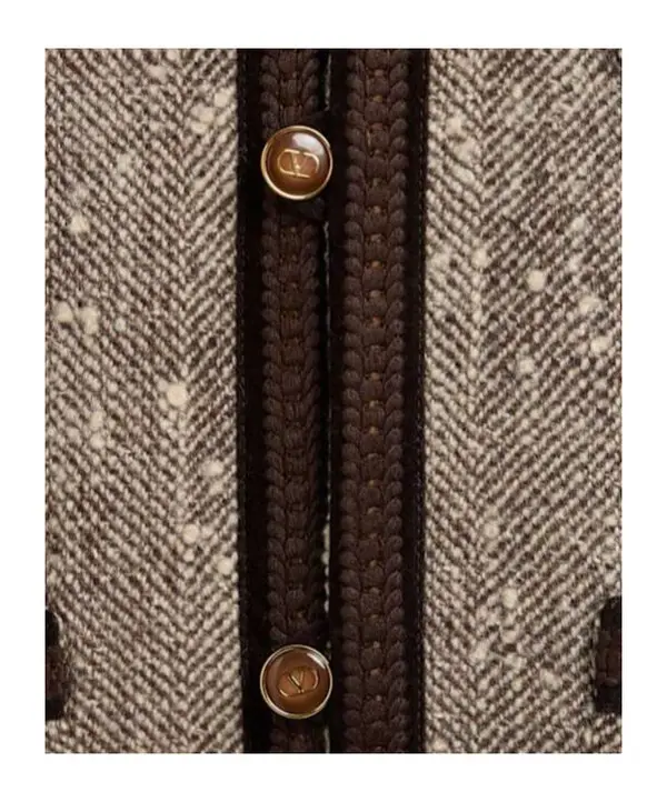 Valentino Garavani Wool Chevron Jacket
