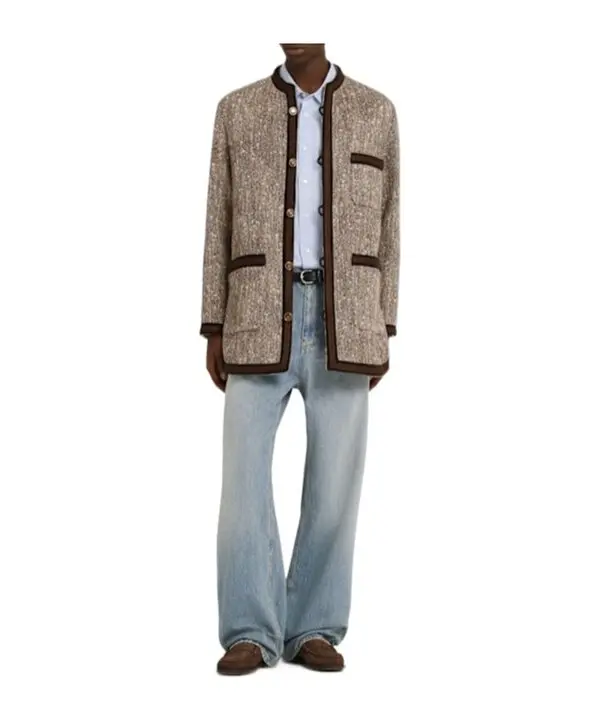 Valentino Garavani Wool Chevron Jacket