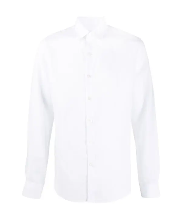 FERRAGAMO Long-sleeve Linen Shirt