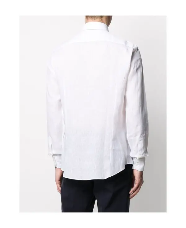 FERRAGAMO Long-sleeve Linen Shirt
