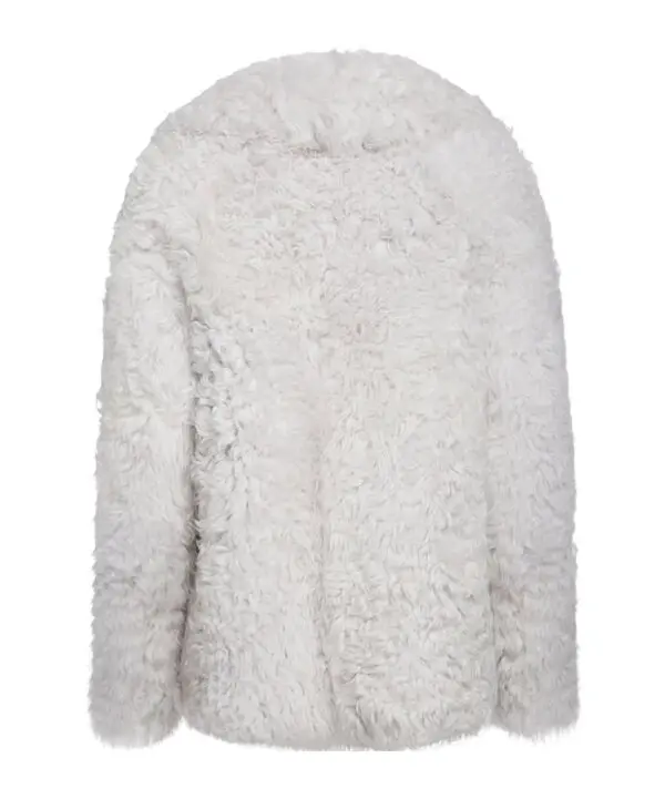 BLANCHA Curly Shearling Short Jacket