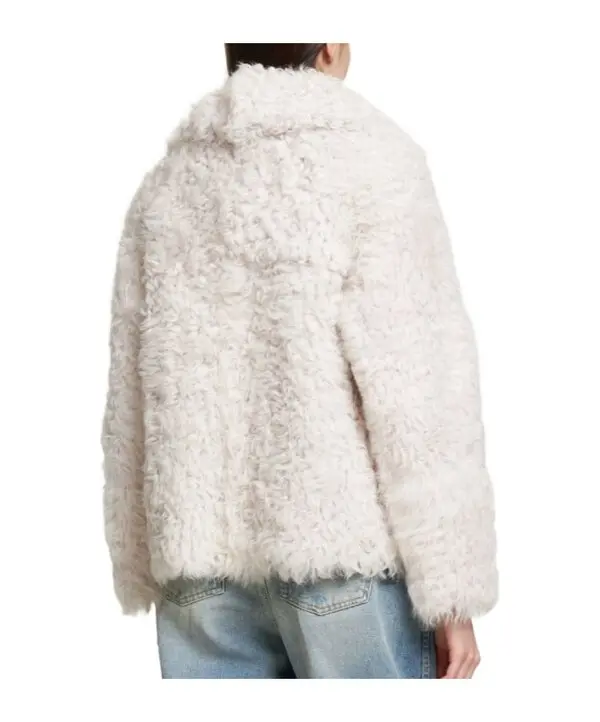 BLANCHA Curly Shearling Short Jacket