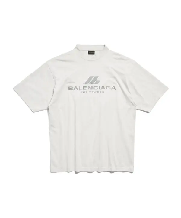 Balenciaga Activewear Logo Print T-shirt