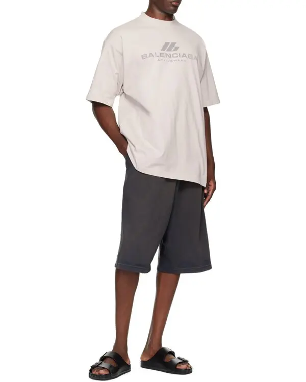 Balenciaga Activewear Logo Print T-shirt