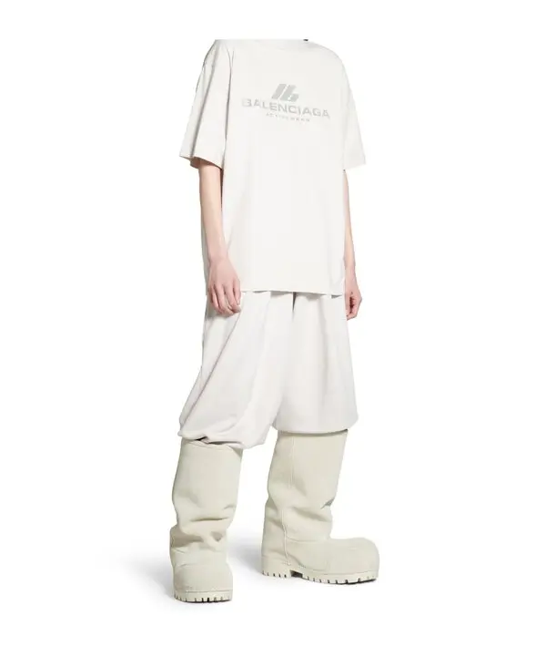 Balenciaga Activewear Logo Print T-shirt