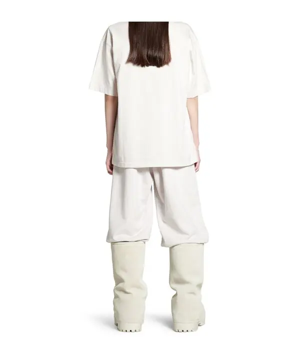Balenciaga Activewear Logo Print T-shirt