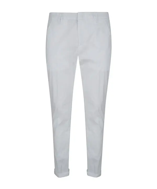 DONDUP Tailored Cuffed-hem Trousers - White