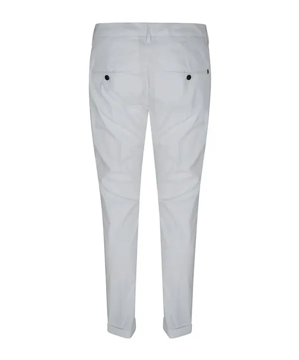 DONDUP Tailored Cuffed-hem Trousers - White
