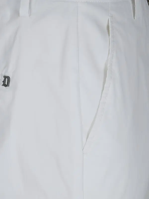 DONDUP Tailored Cuffed-hem Trousers - White