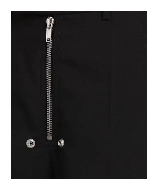Rick Owens Tailored Wool Wide Leg Trousers