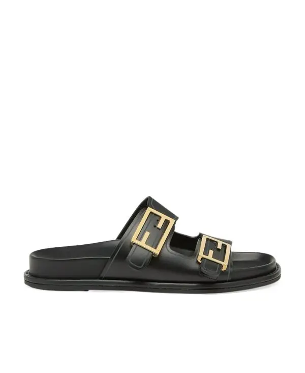 Fendi Ff Plaque Slides