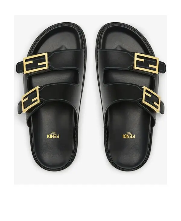 Fendi Ff Plaque Slides