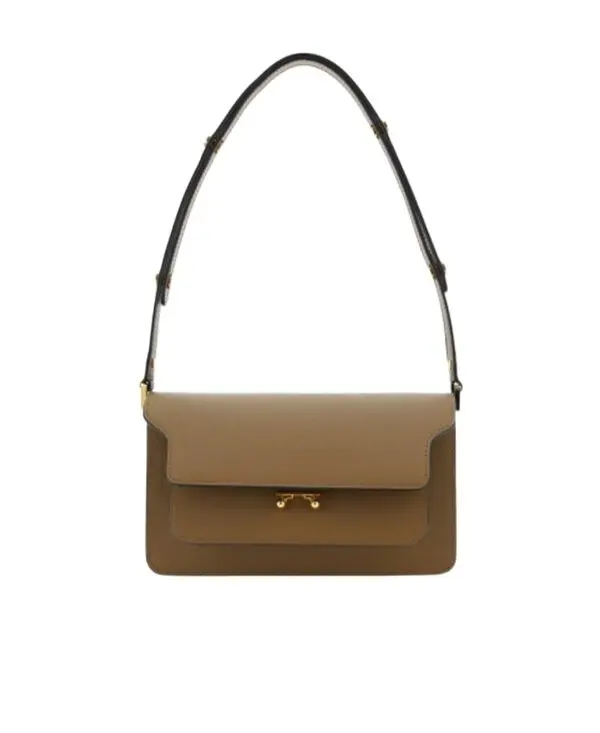Marni Trunk Foldover Top Shoulder Bag