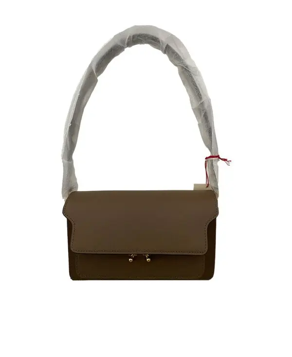 Marni Trunk Foldover Top Shoulder Bag