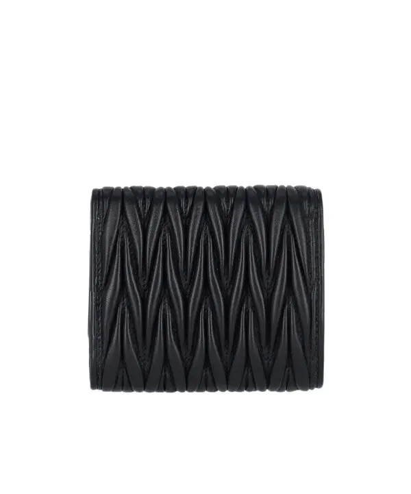 Miu Miu Matelassé Logo-lettering Wallet