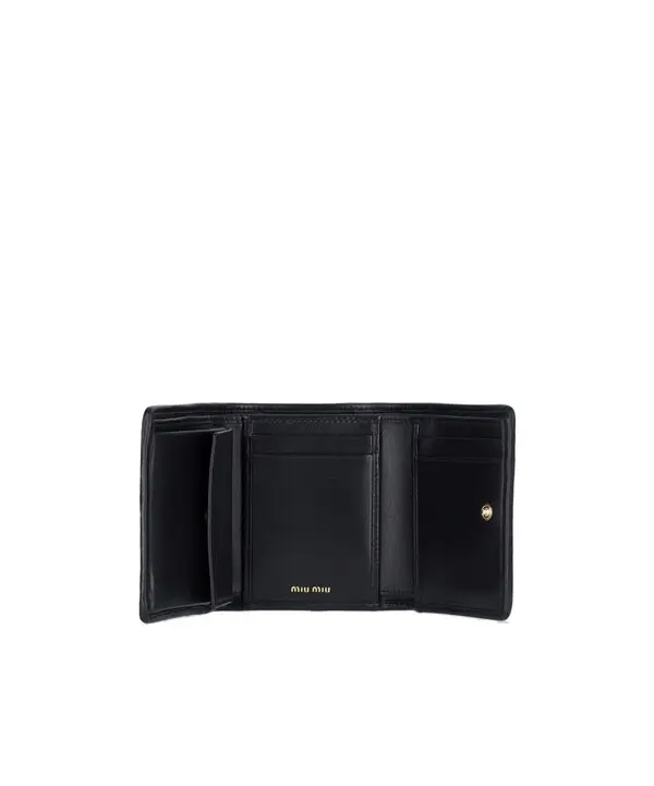 Miu Miu Matelassé Logo-lettering Wallet
